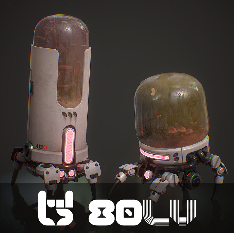 ArtStation - 80 Level Breakdown: Terrarium Bots