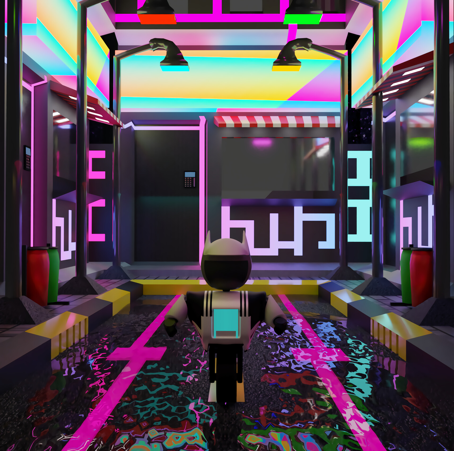 ArtStation - Cyberpunk Low Poly