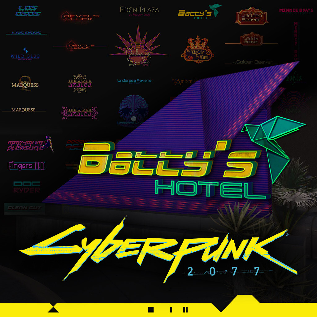 ArtStation - Cyberpunk 2077 | City Signage Designs