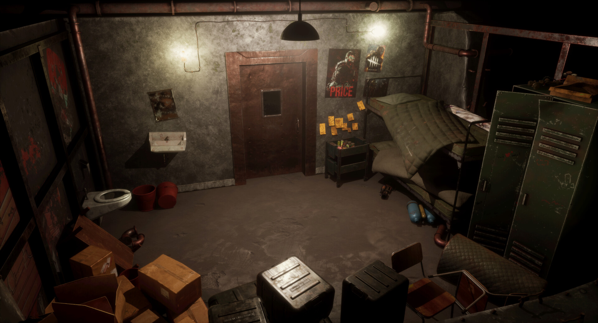 ArtStation - Converted prison room - concept art by jeffrey chew prison ...