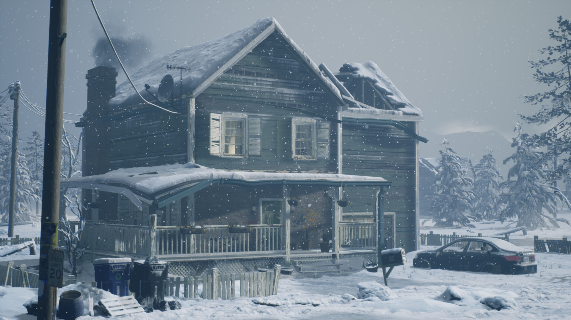ArtStation - Post-Apocalyptic Snowy House