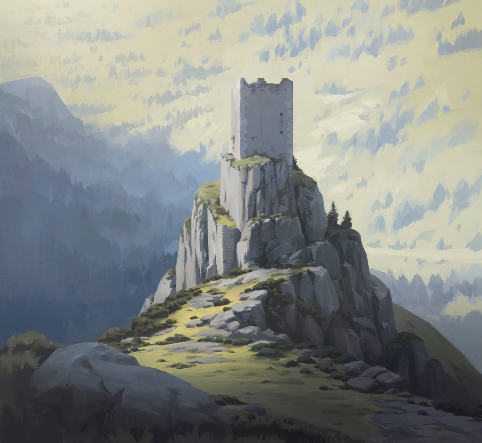 ArtStation - Castle study