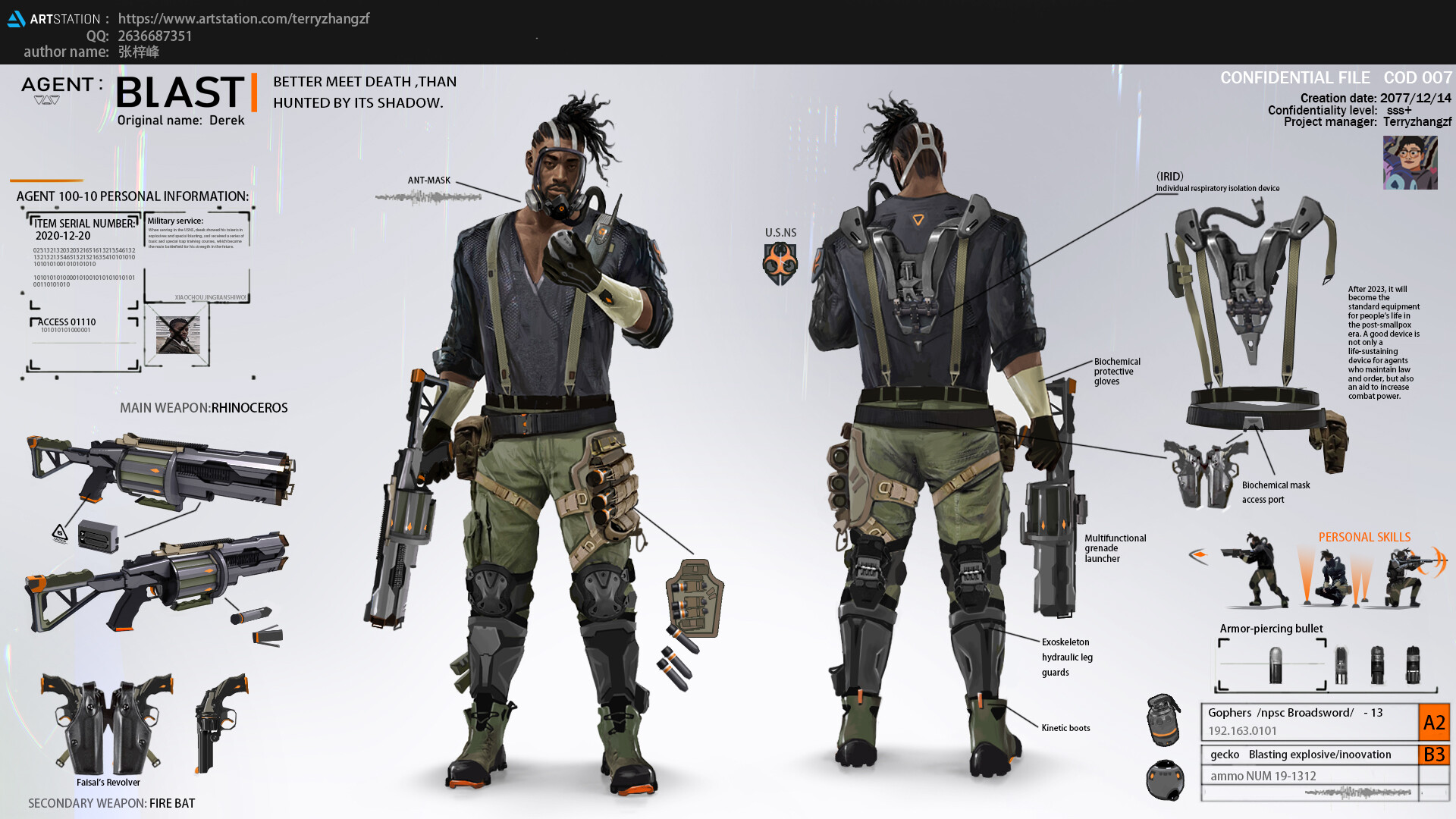 ArtStation - Agent BLAST concept