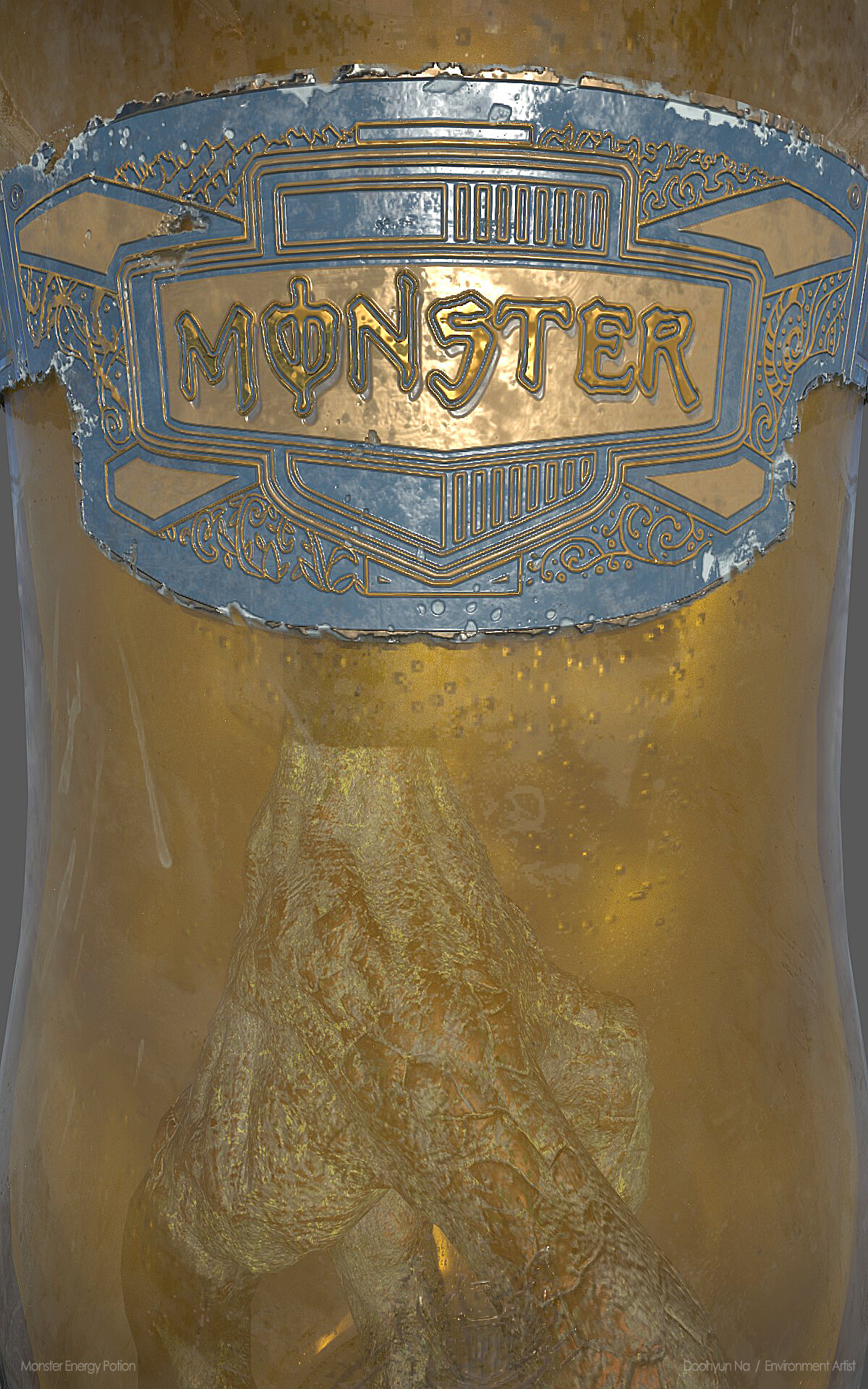 ArtStation - Monster energy potion
