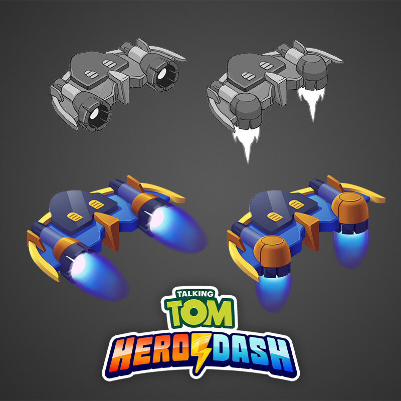 ArtStation - Talking Tom Hero Dash - 1.6 Egyptian Sewers Update - Surfboard