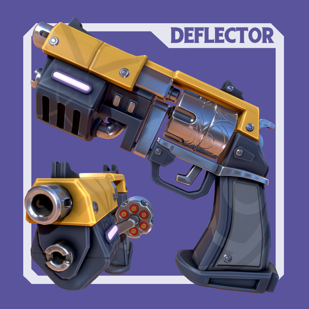 ArtStation - Stylised Gun - Deflector Pistol