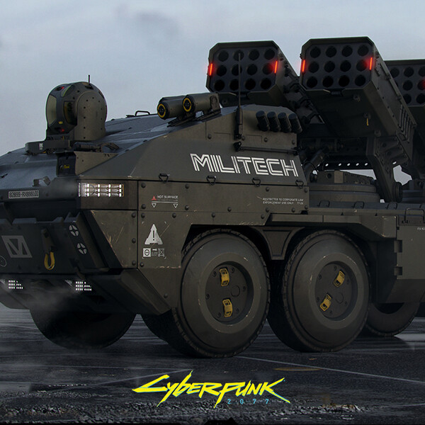 ArtStation - Militech Truck Concept - Cyberpunk 2077