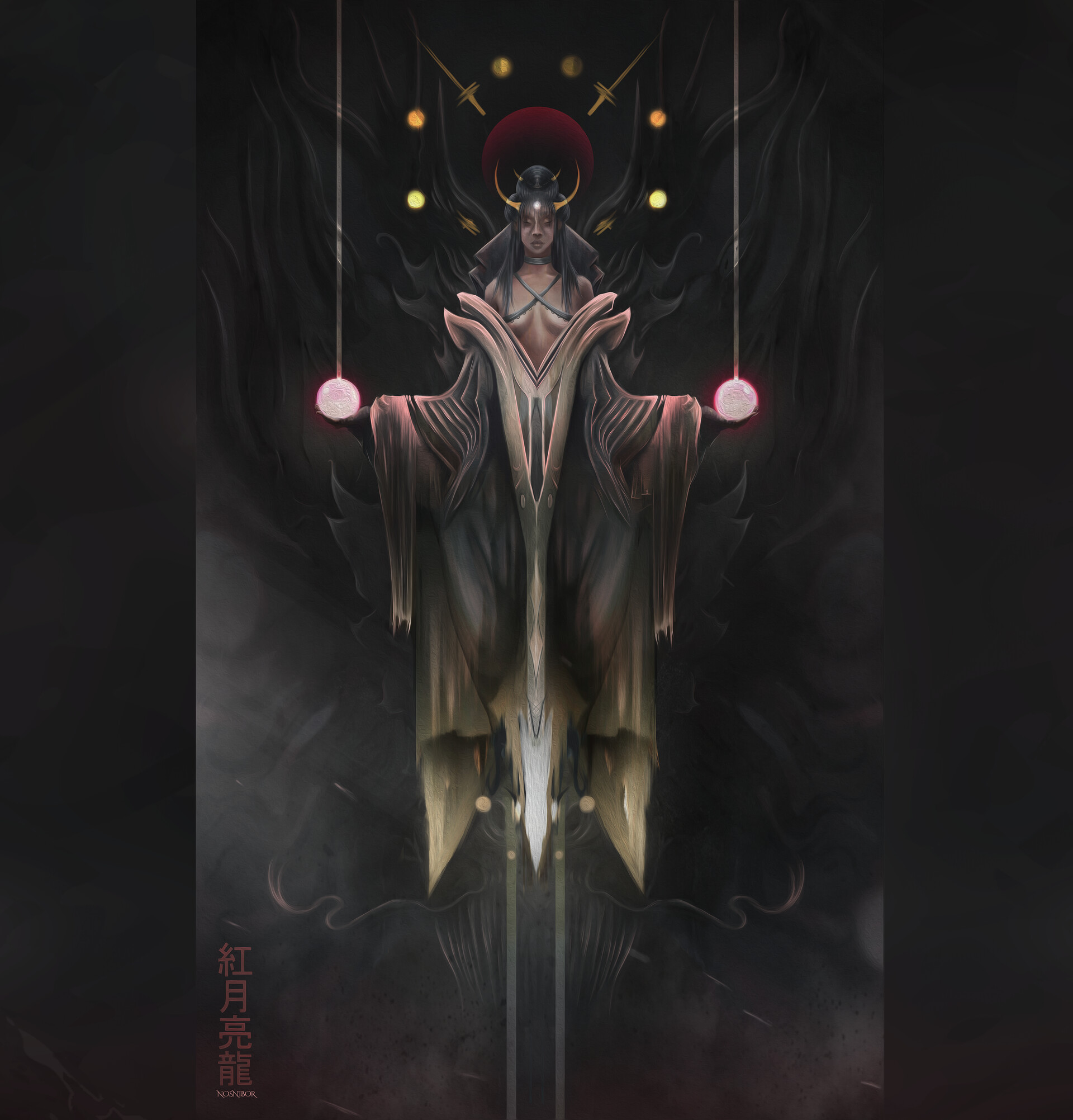 ArtStation - Red Moon Dragon