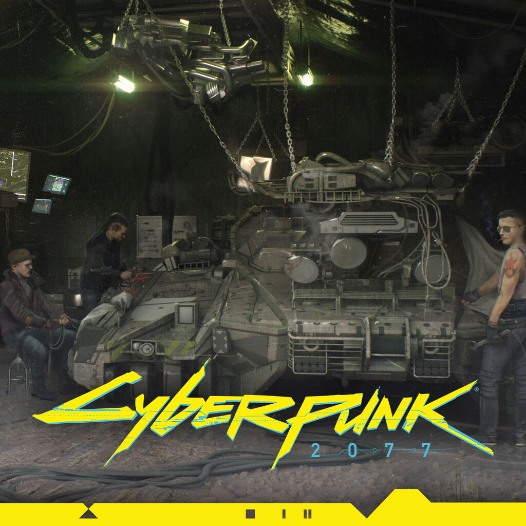 ArtStation - Cyberpunk 2077 :: Stealing the Militech tank