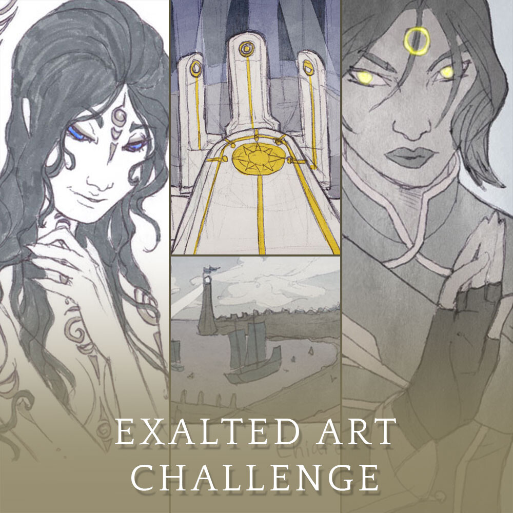 ArtStation - Exalted Art Challenge Collection 8 - Demon, Manse, etc.