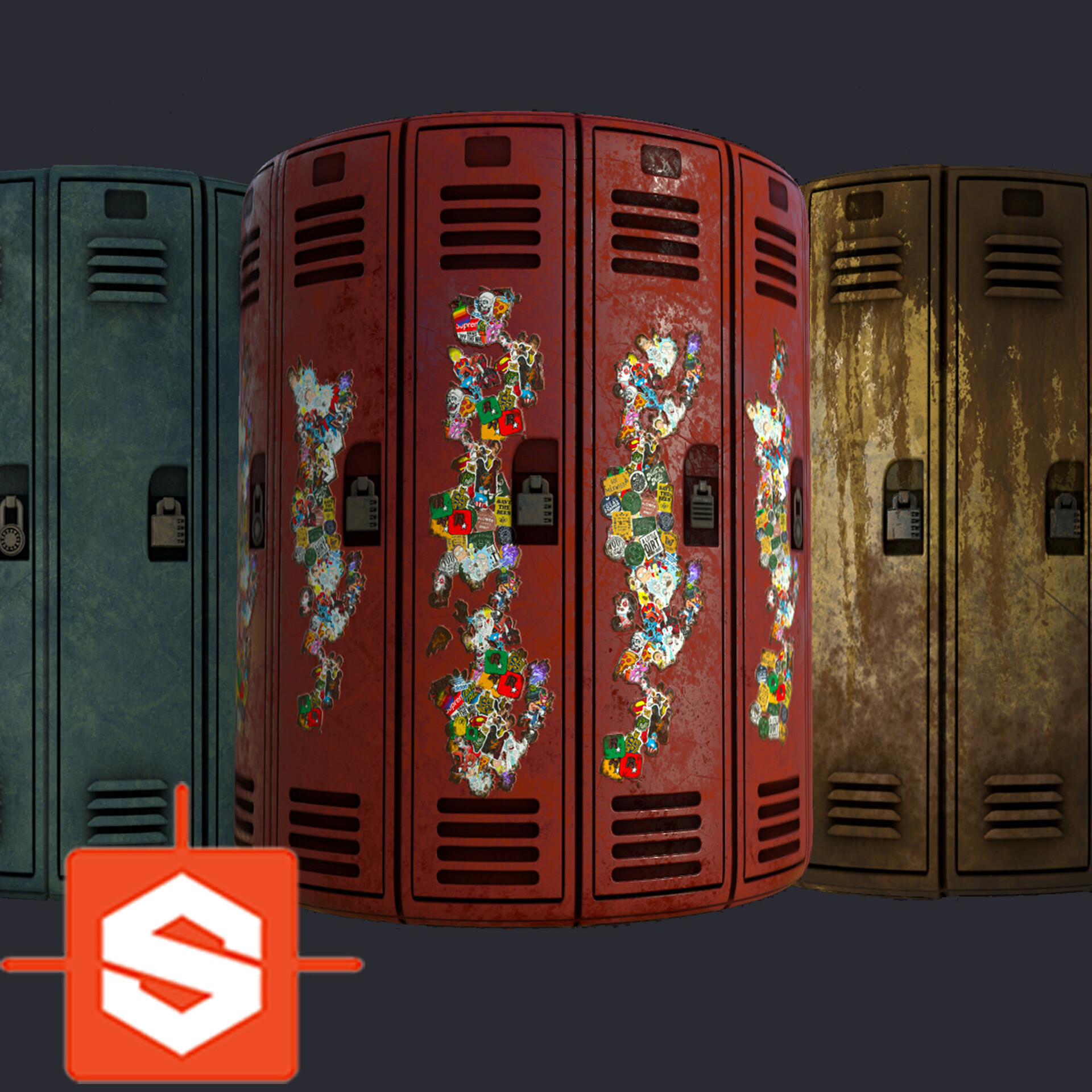 ArtStation - Lockers Material