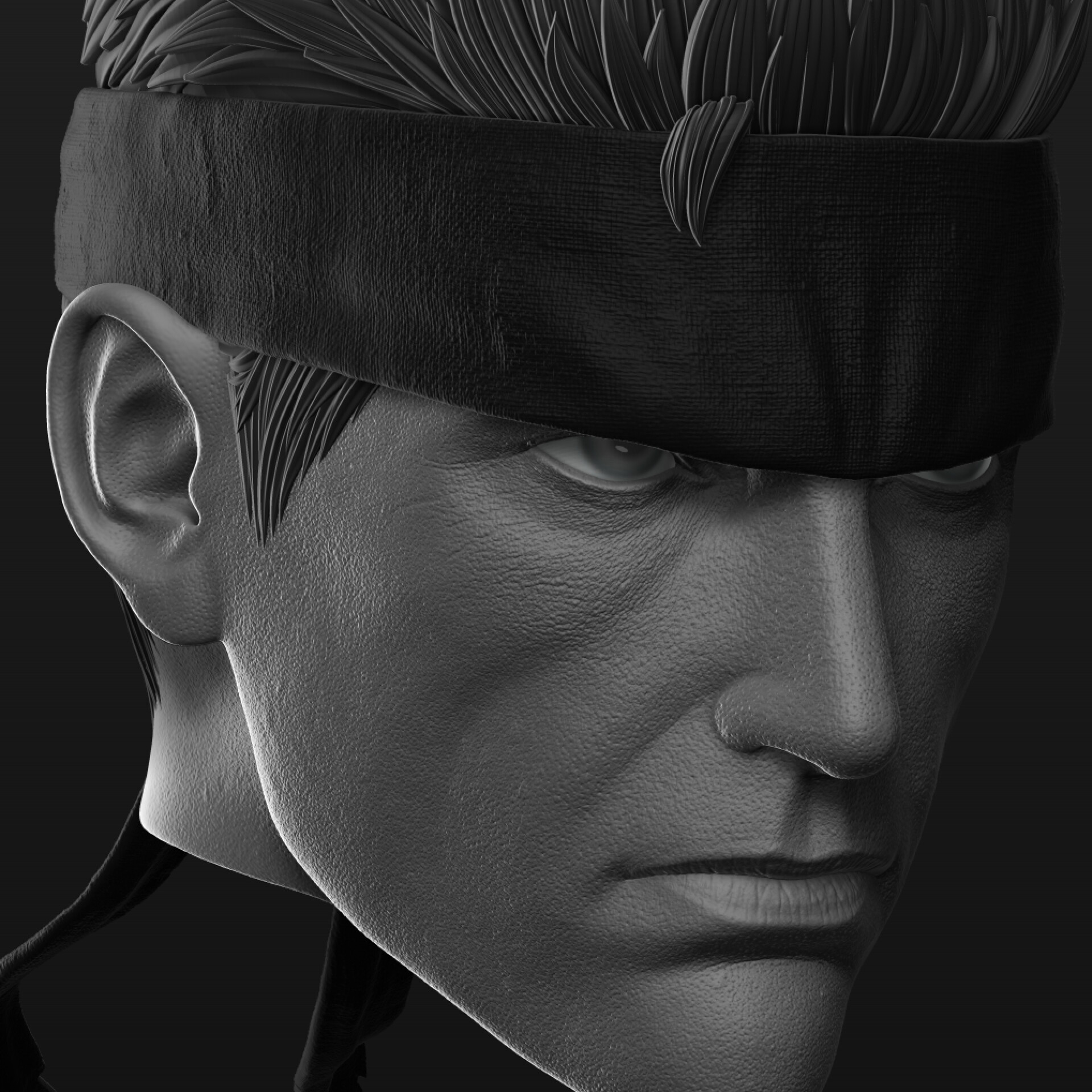 ArtStation - Solid Snake - Metal Gear Solid