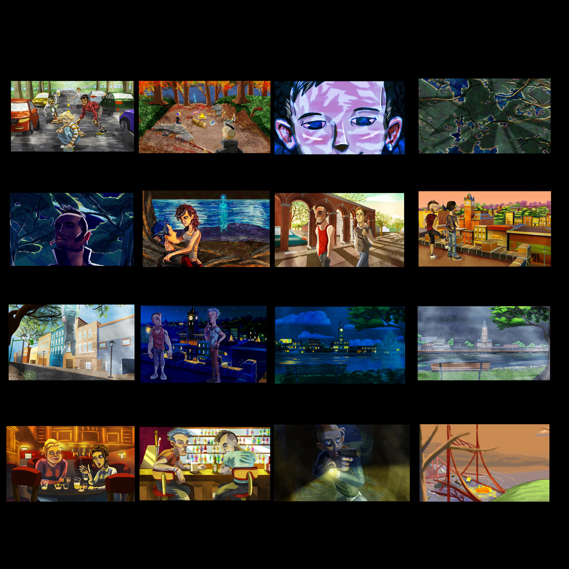 ArtStation - Color Key Short Storyboard