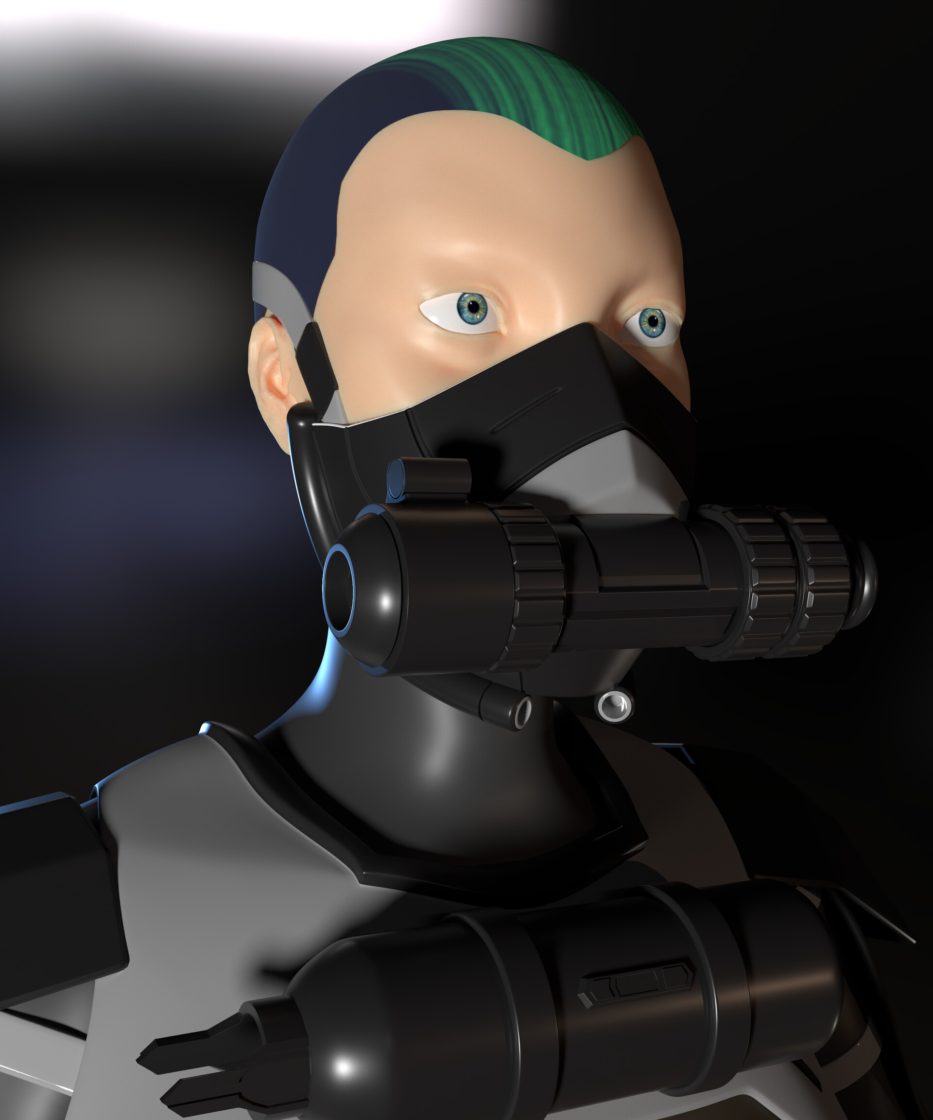 ArtStation - Cyber-Commando (WIP) #2