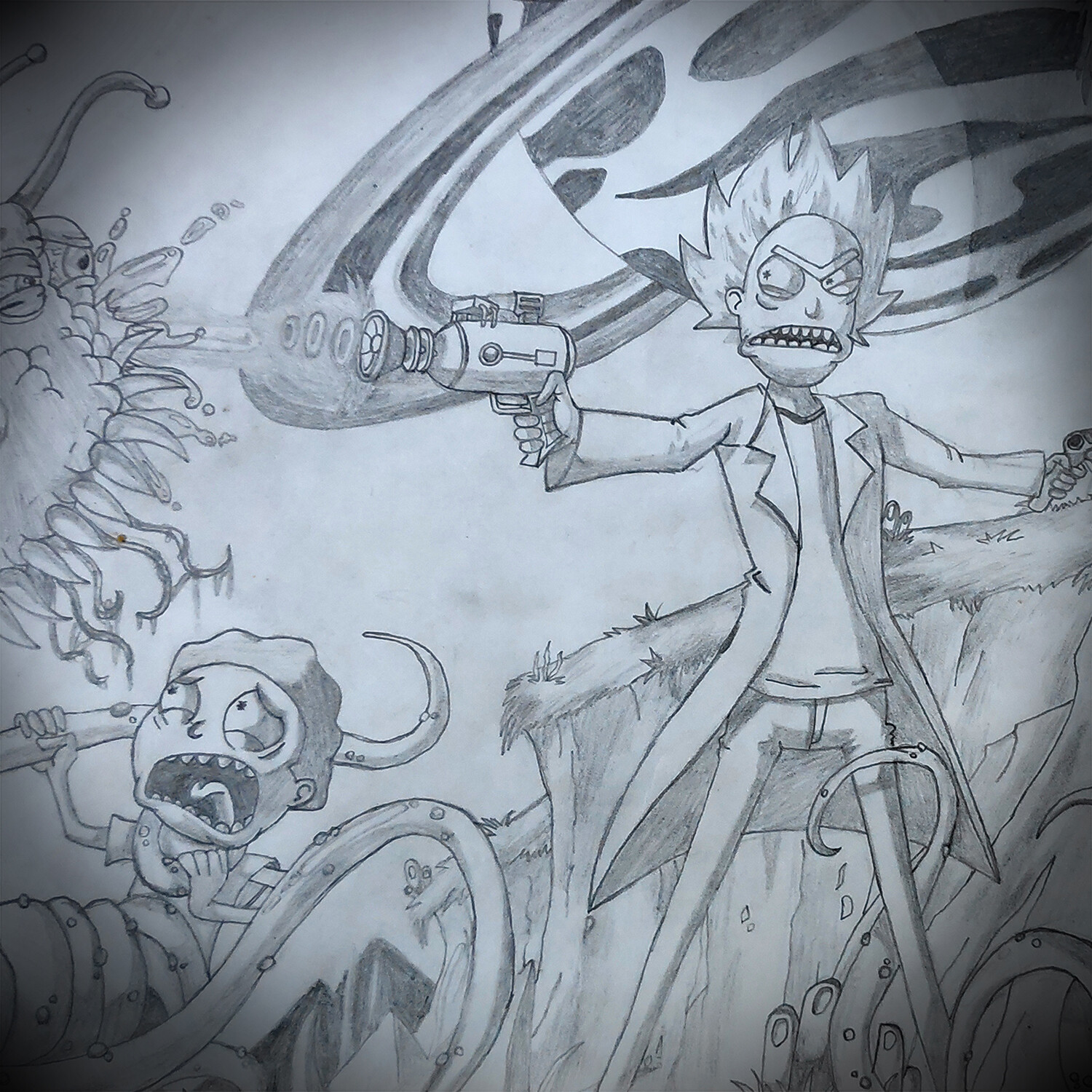 ArtStation - Rick And Morty Drawing