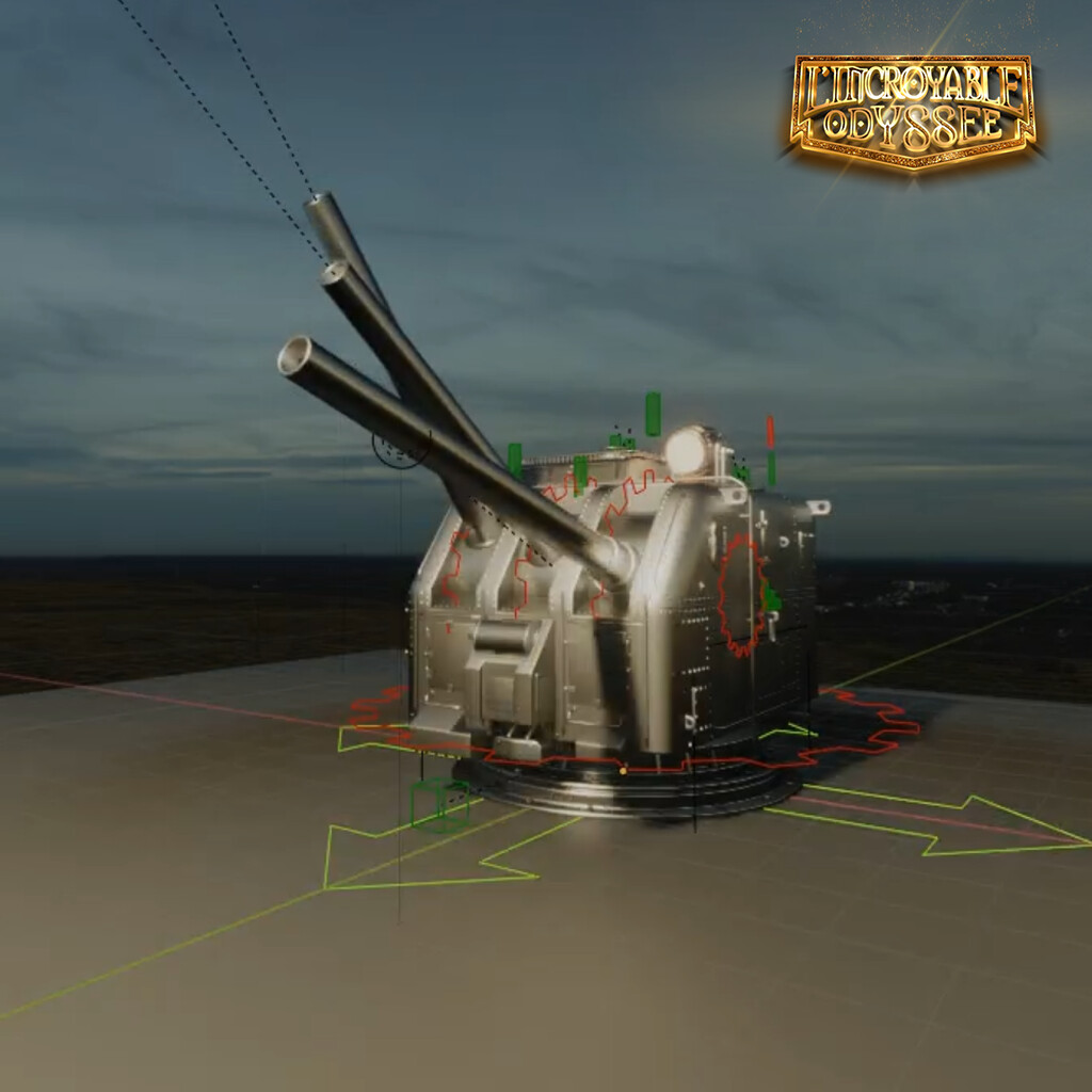 ArtStation - War Turret Rigging For "L'Incroyable Odysee" by Axel and ...