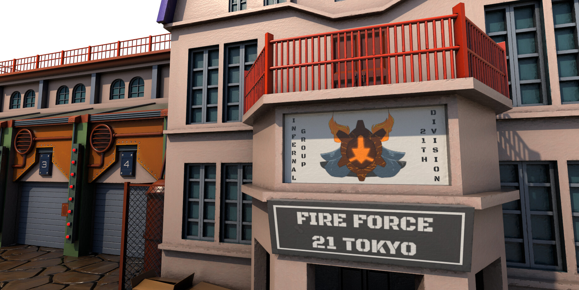 ArtStation - Fire Force Station Stylized