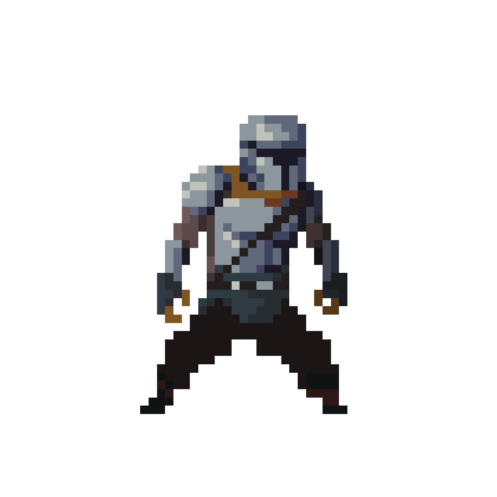 ArtStation - The Mandalorian - Pixel Art (Idle Animation)