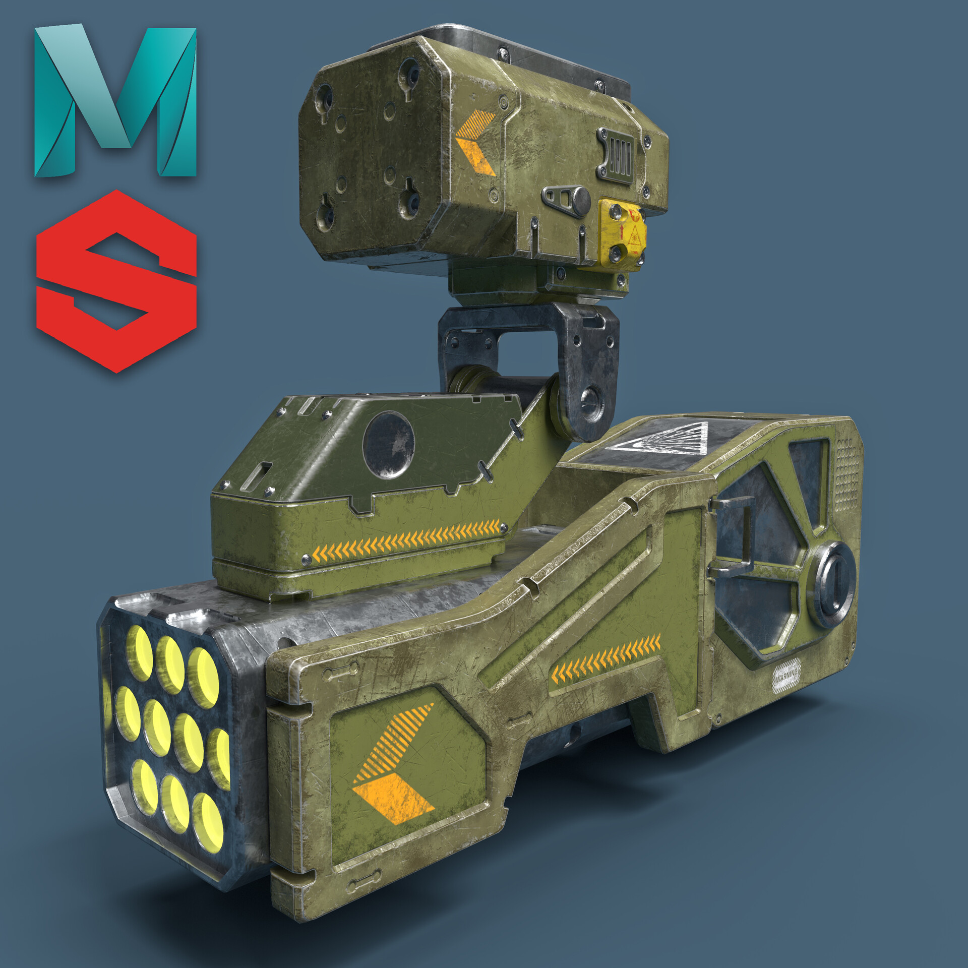 ArtStation - Kitbash Mashup Project: Laser Gun/Bullet Carrier Hybrid