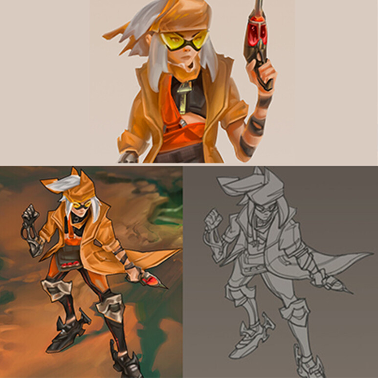 ArtStation - Battle scientist character