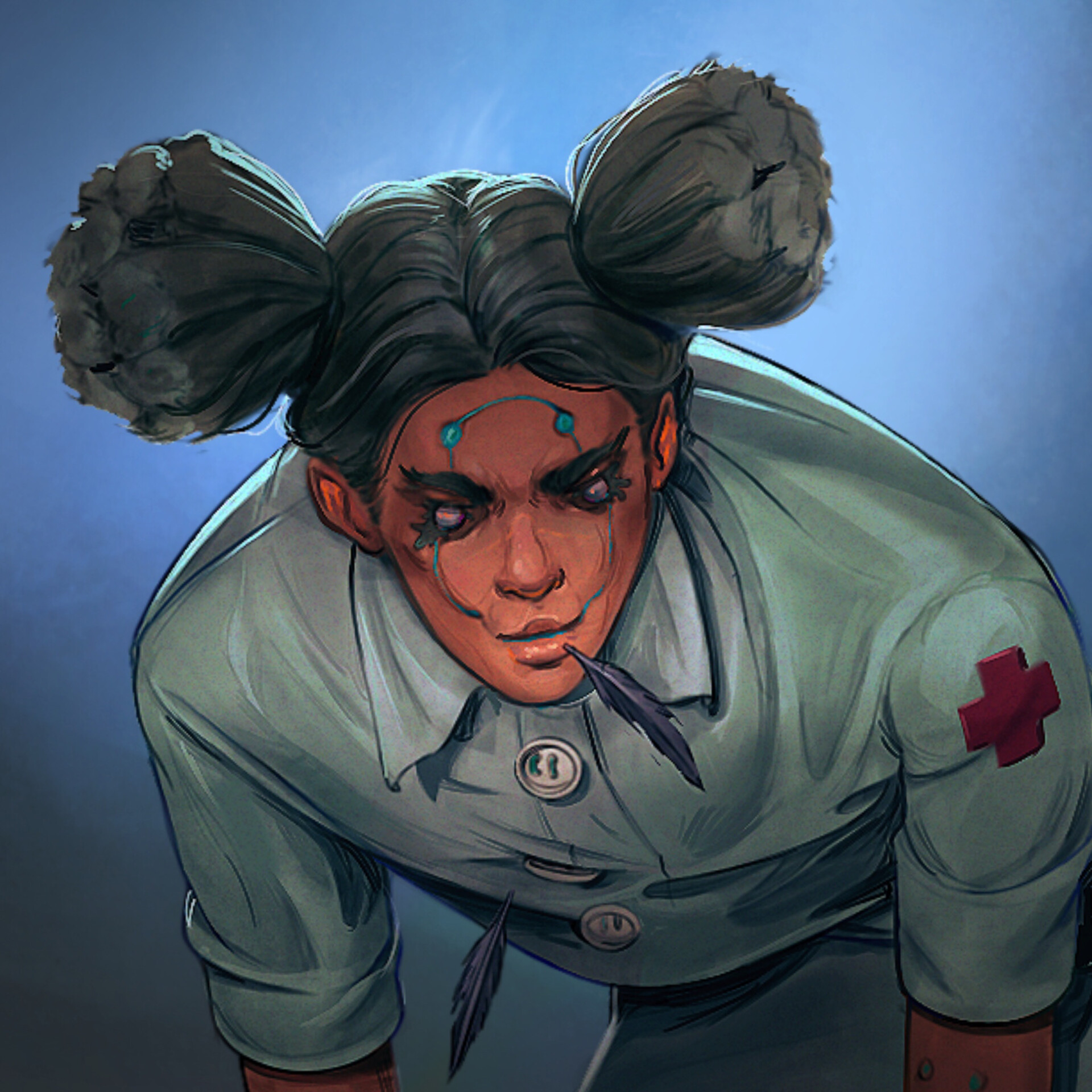 ArtStation - Monster girl sketch