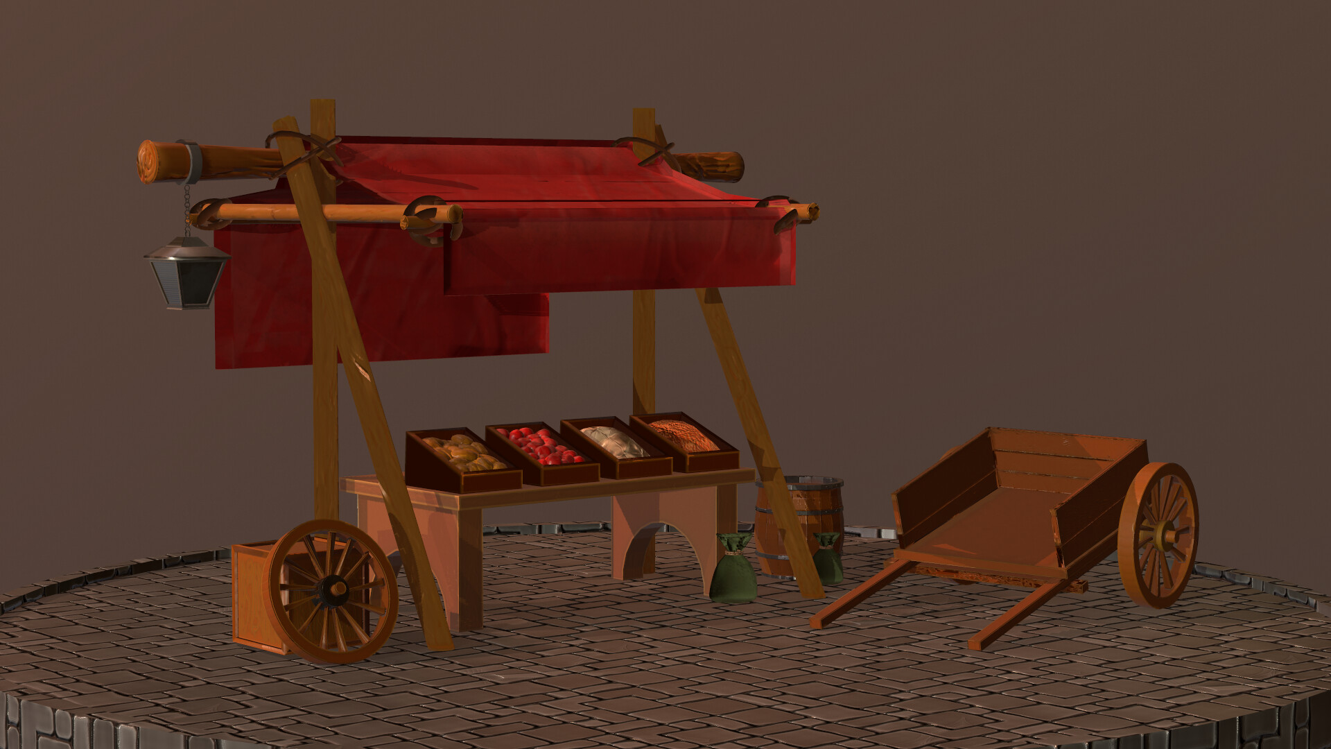 ArtStation - Stylized Medieval Marketplace