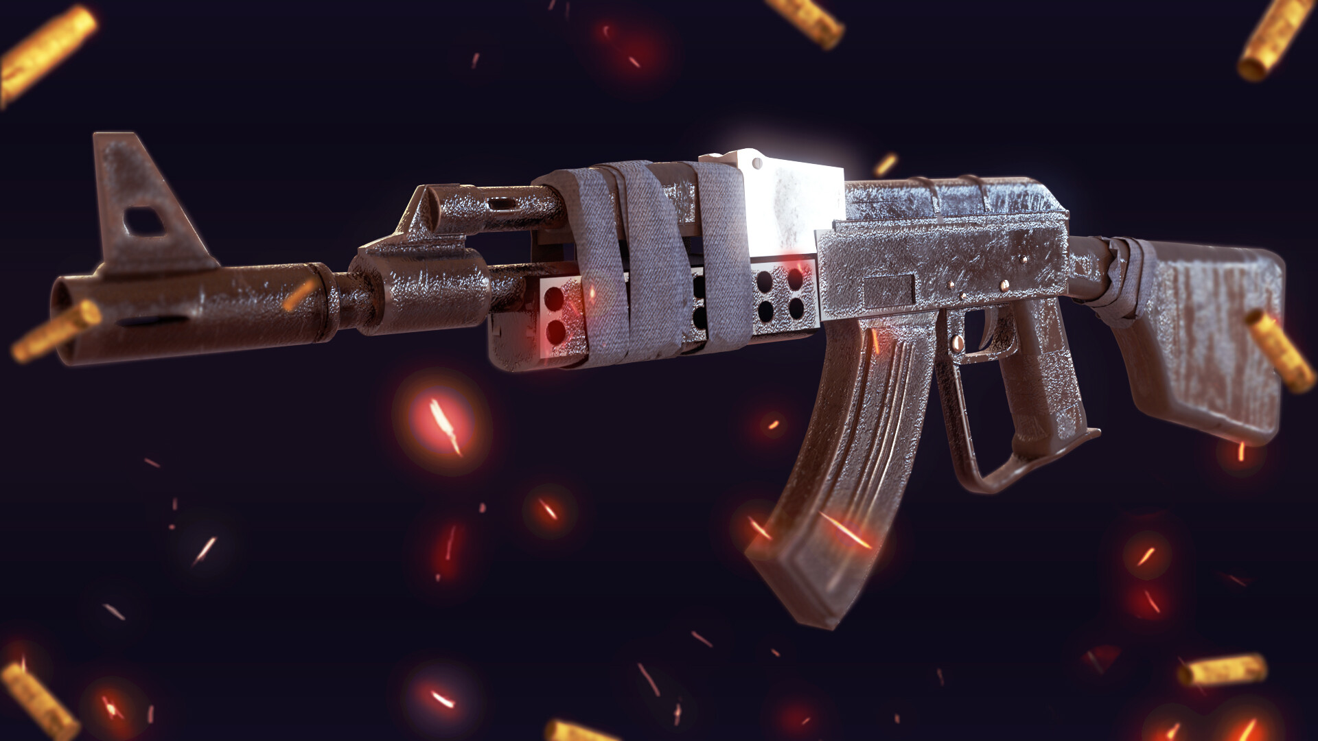 ArtStation - Ak-47 pos apocalyptic
