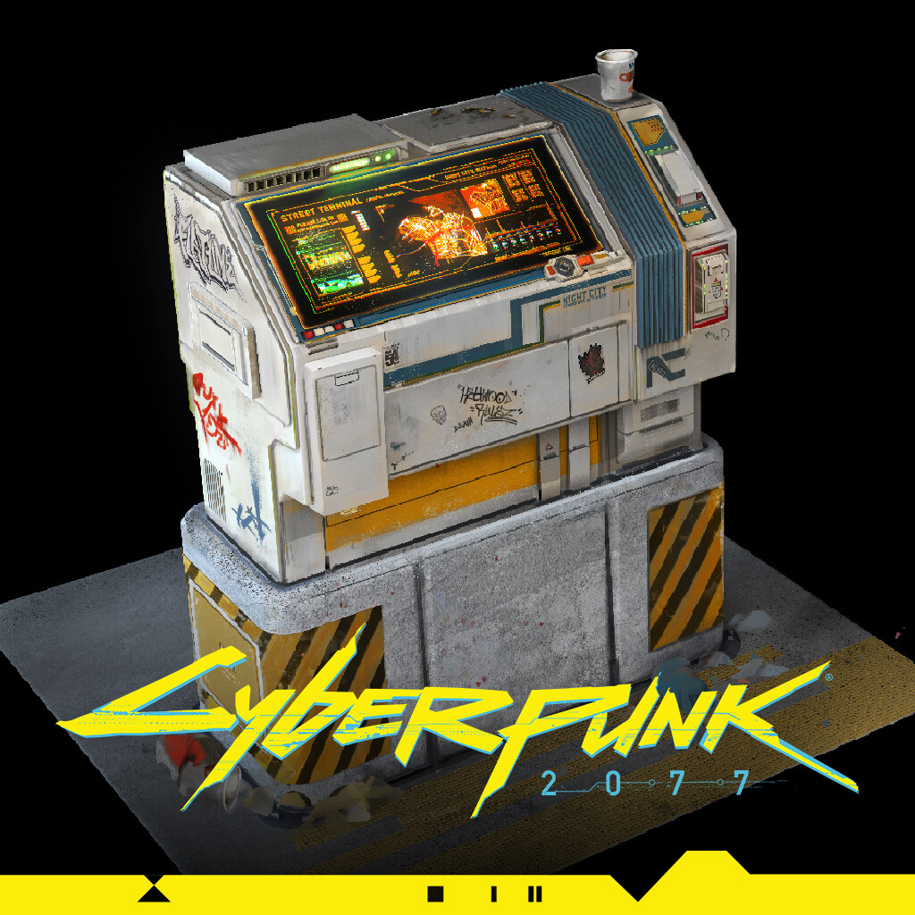 ArtStation - Cyberpunk 2077 | Street Terminals