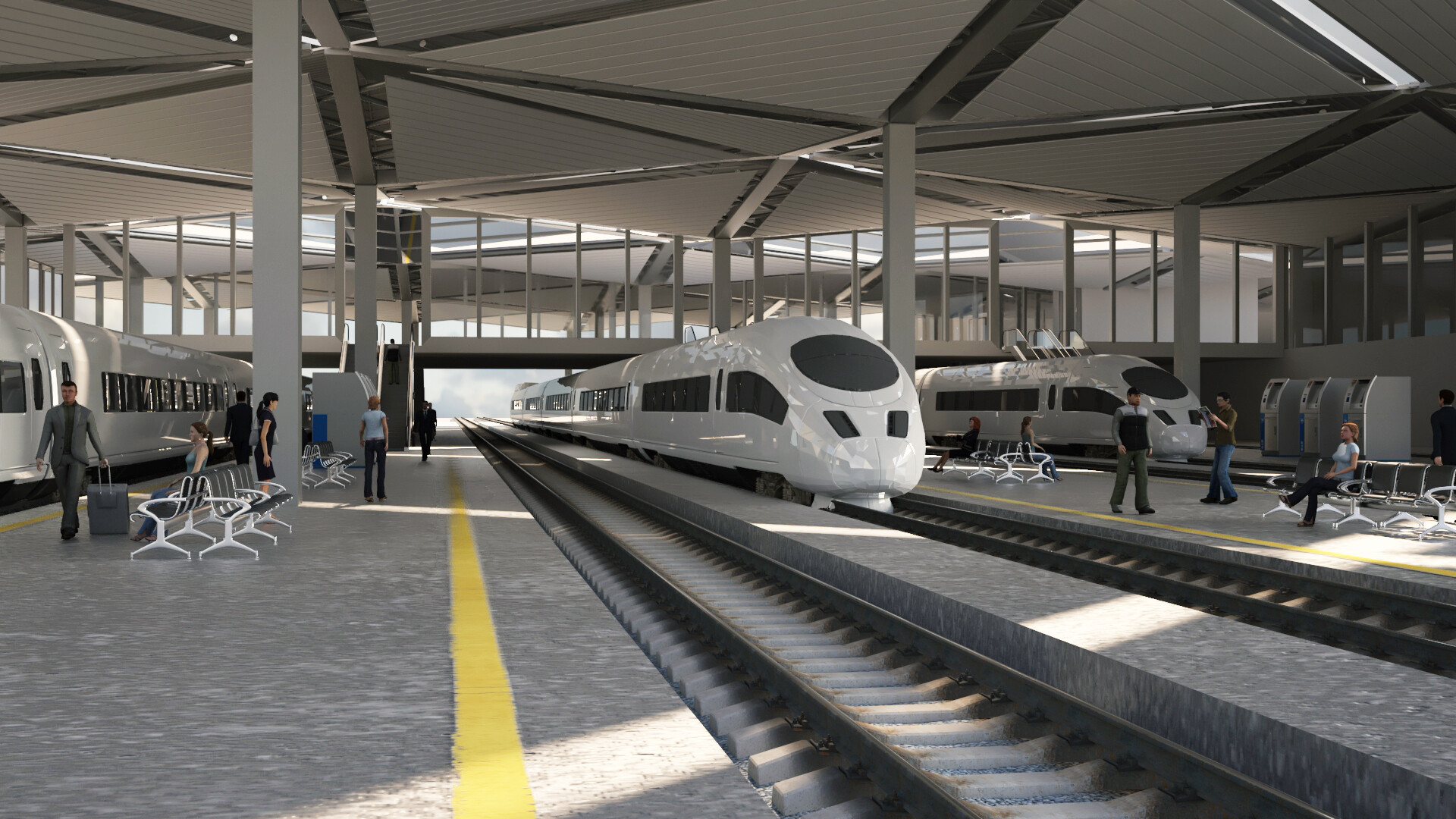 ArtStation - railway station project