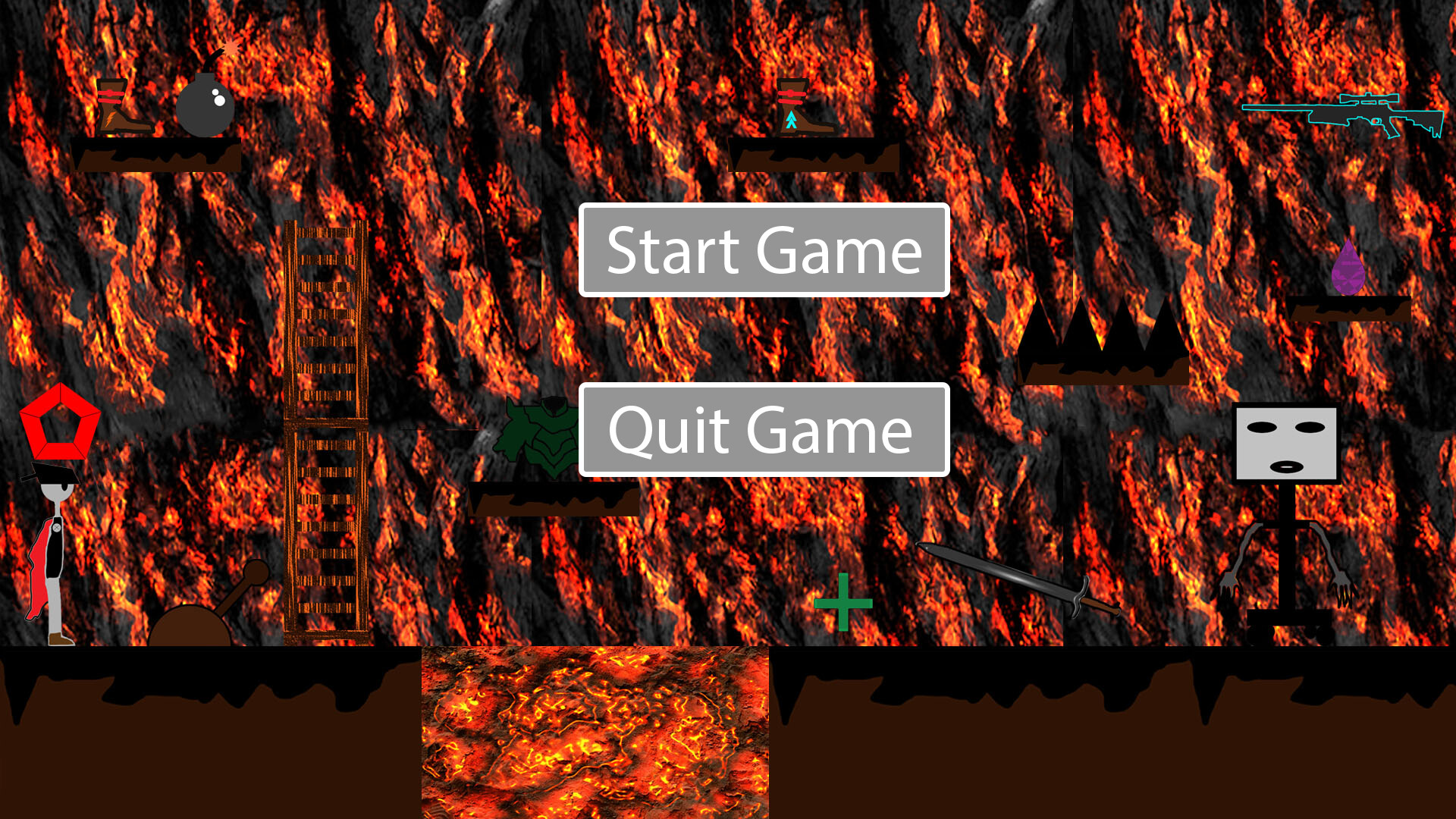 ArtStation - Volcanic exploration 2D game