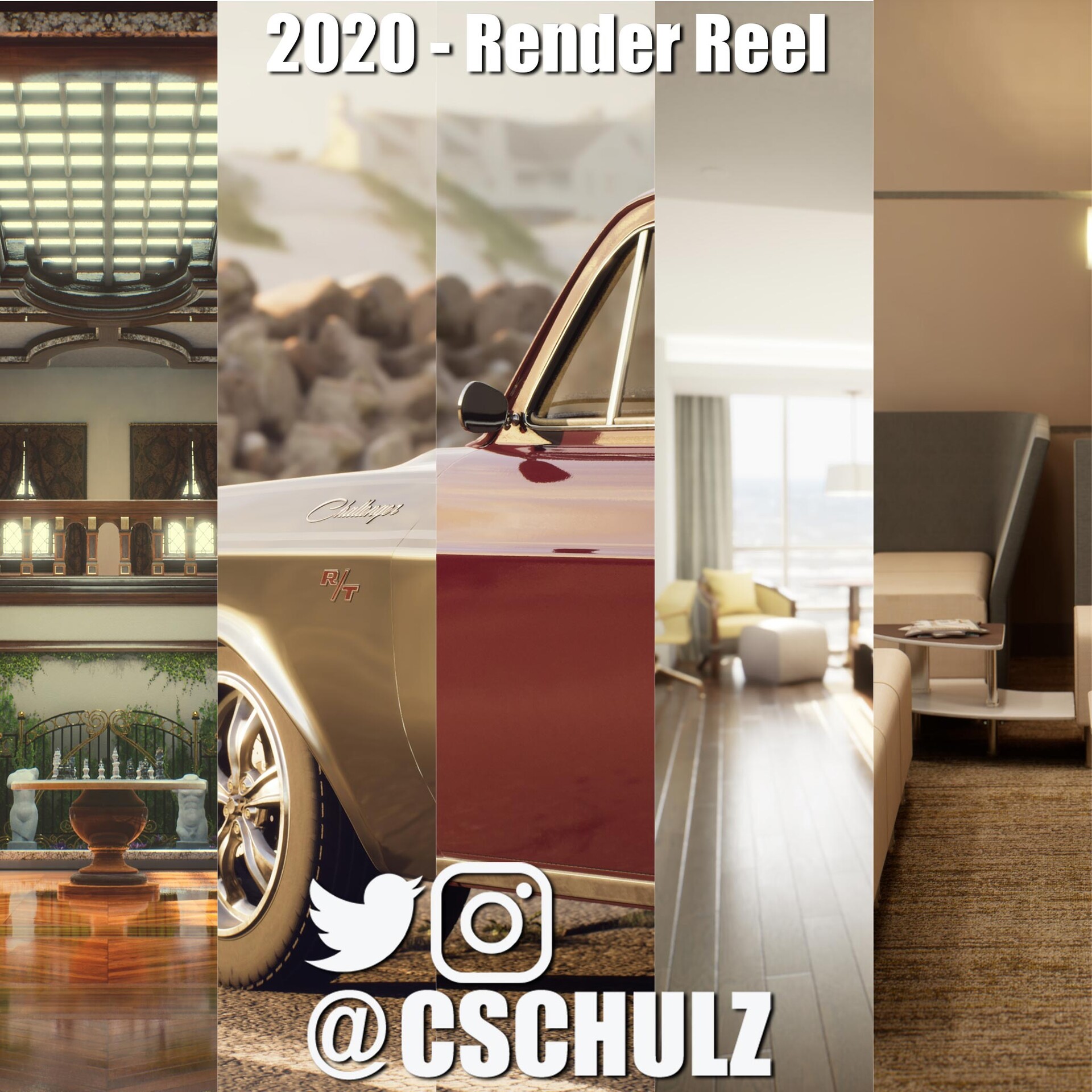 ArtStation - Cameron Schulz - 2020 -Render Reel