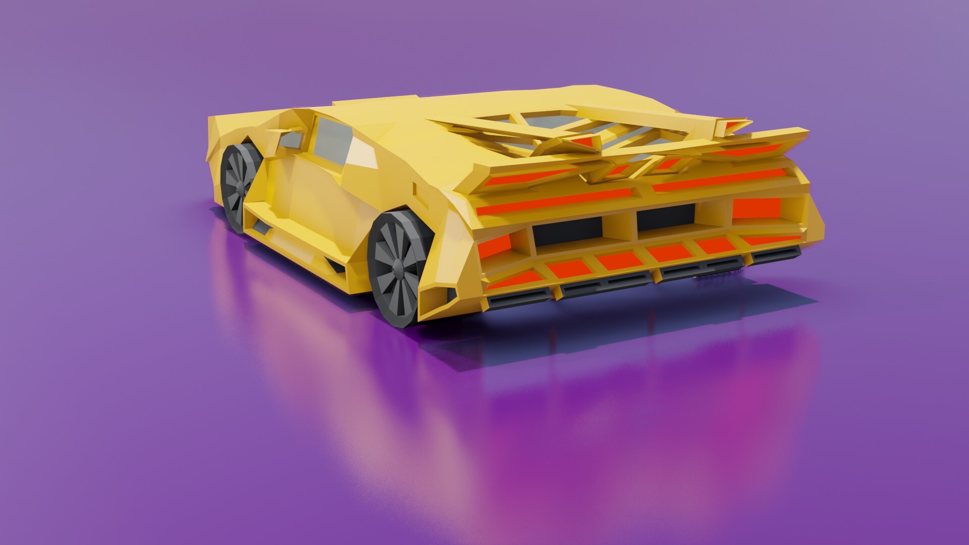 ArtStation - Low Poly Concept_Car