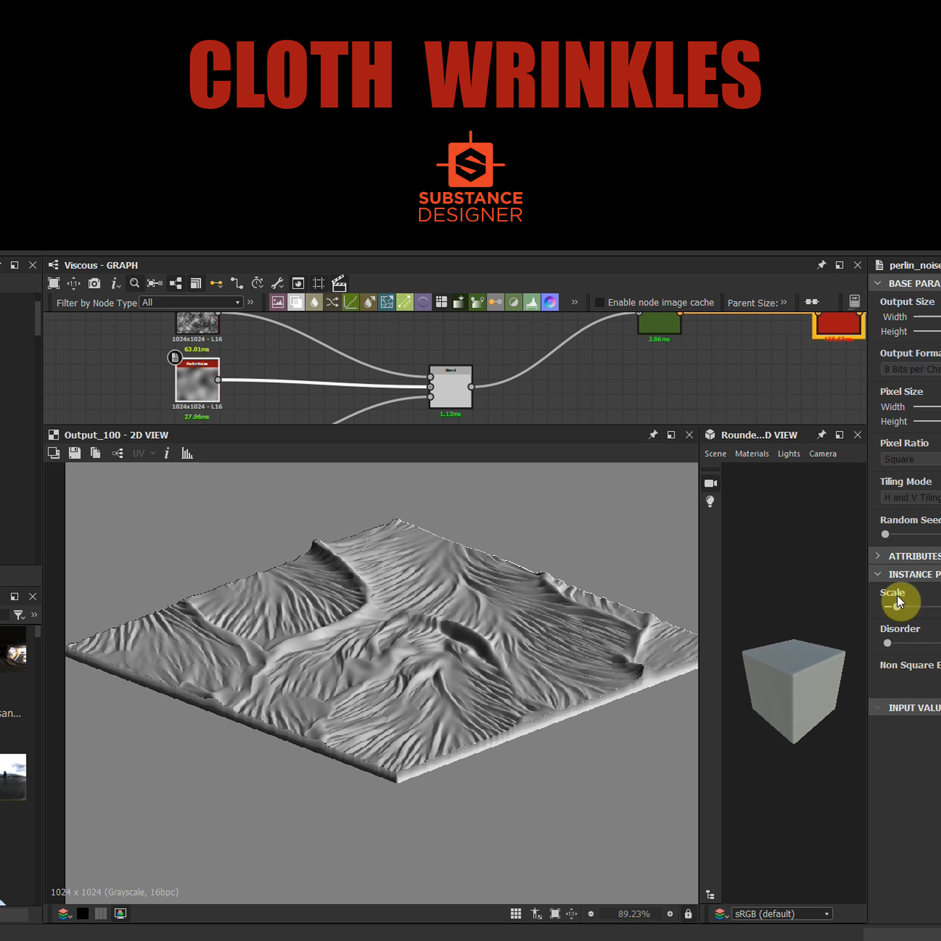 ArtStation - Cloth wrinkles simulation in Substance Designer