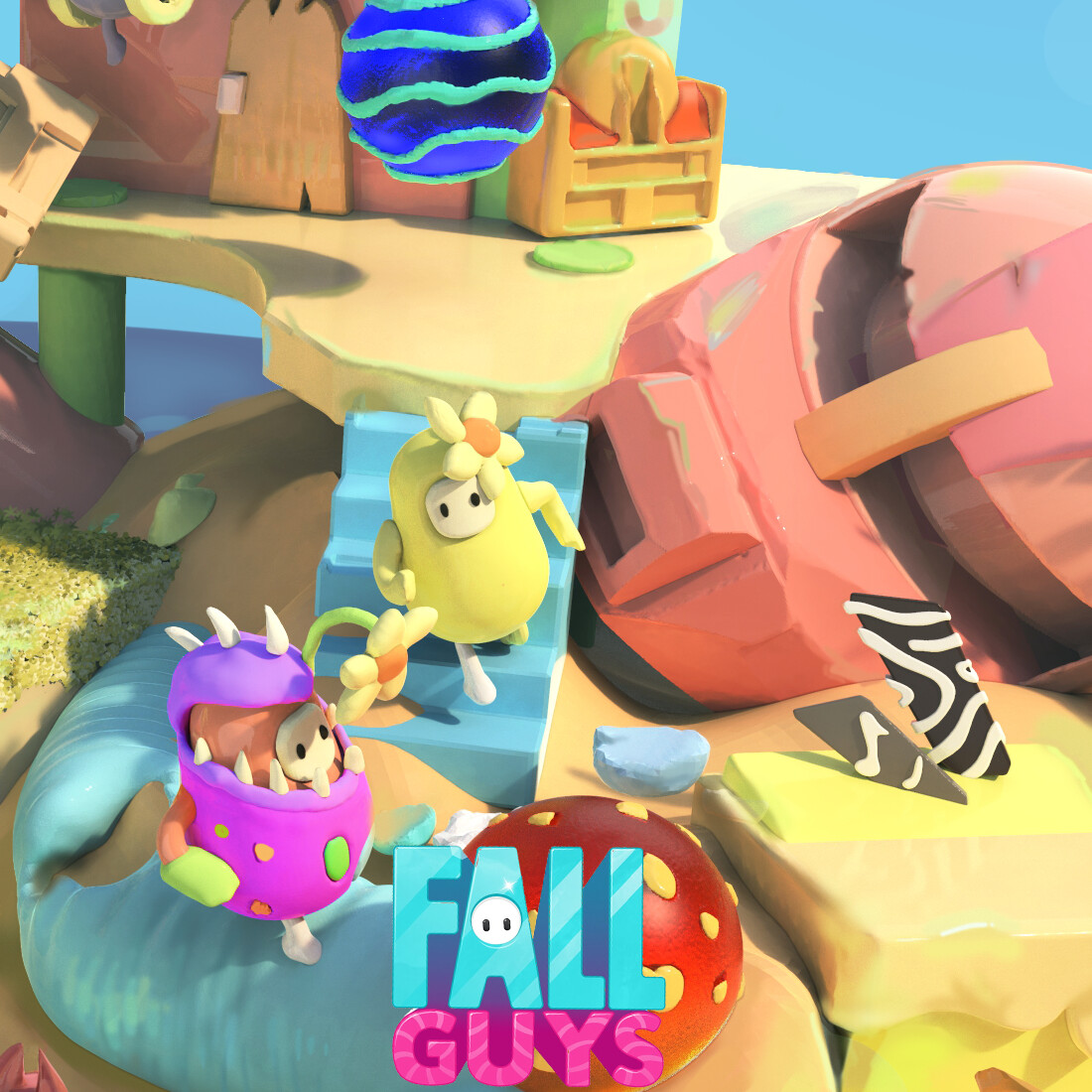 ArtStation - Fall guys Islands Fan art