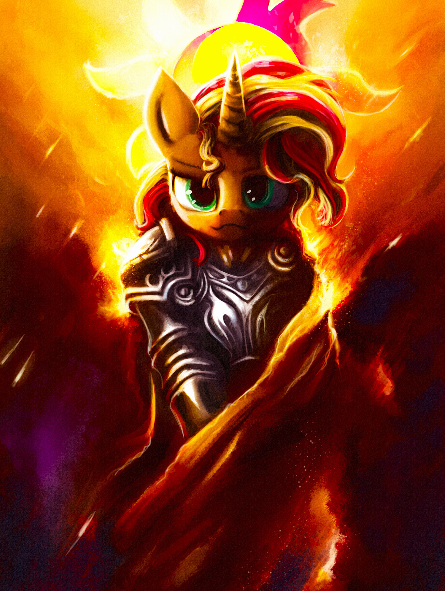 ArtStation - Sunset Shimmer knight