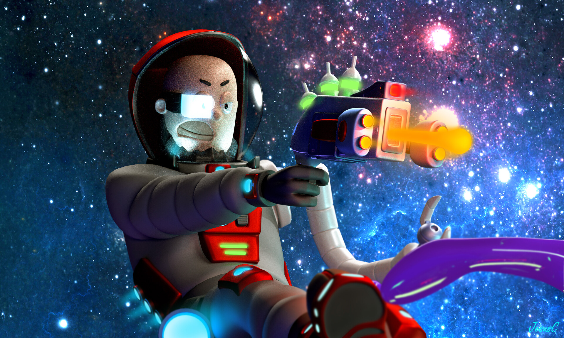 ArtStation - Space fight