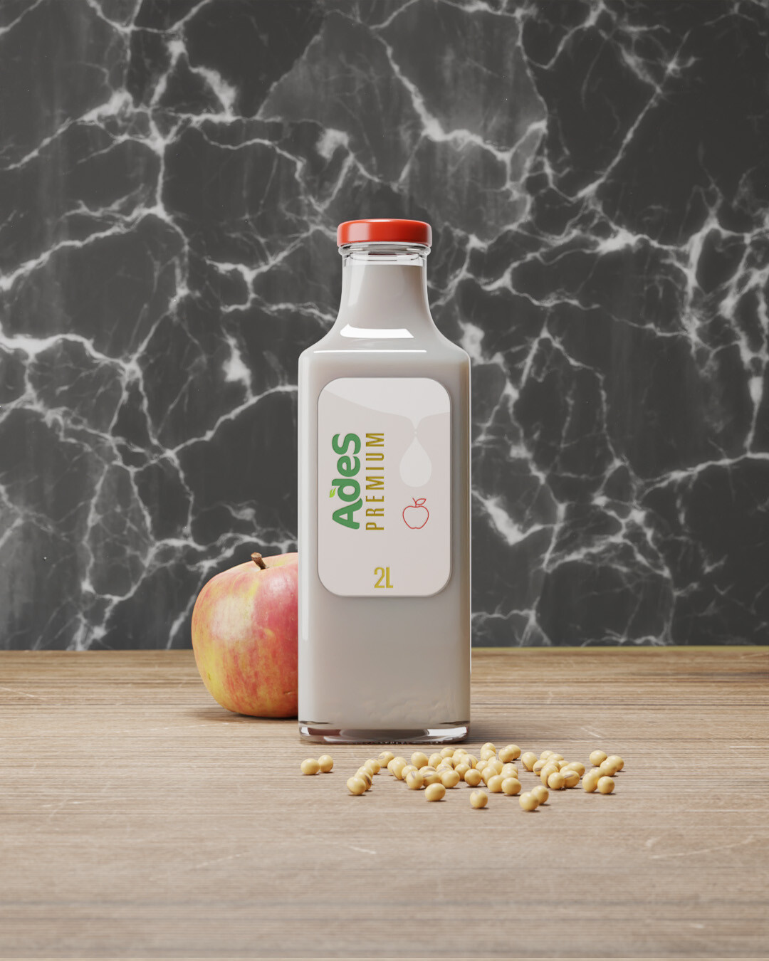 ArtStation - AdeS glass bottle concept