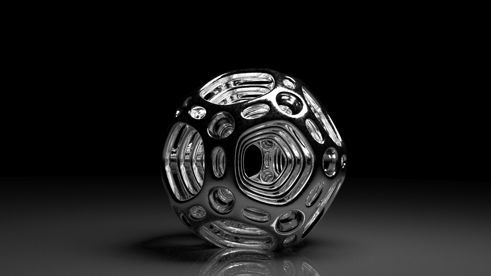 ArtStation - sphere 3d metal