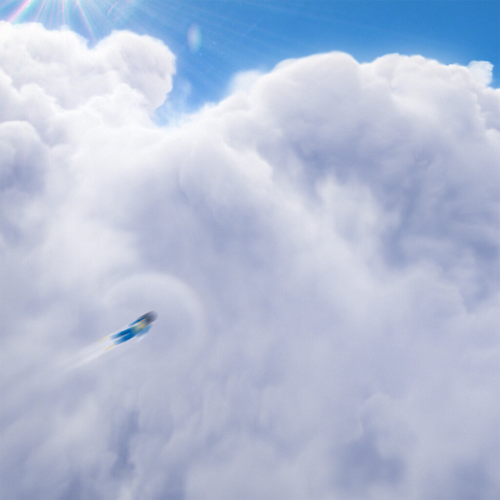 ArtStation - Vegeta flying through clouds | VFX Shot 4K Animation