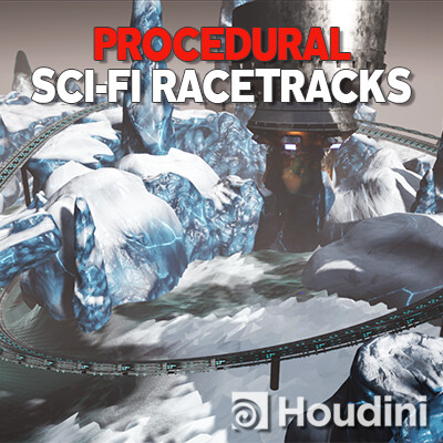 ArtStation - Sci-Fi Racetrack System in Houdini