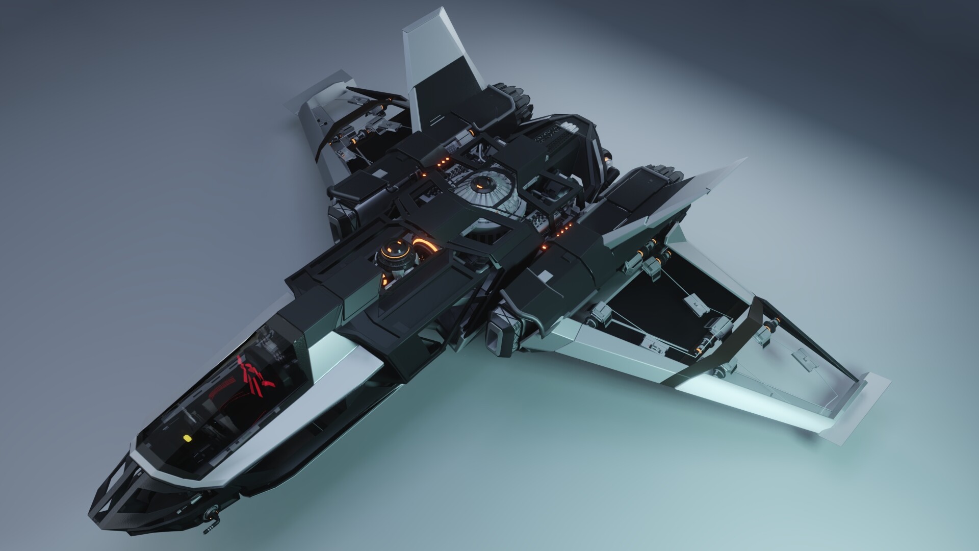 ArtStation - Moon Hawk fighter jet remake