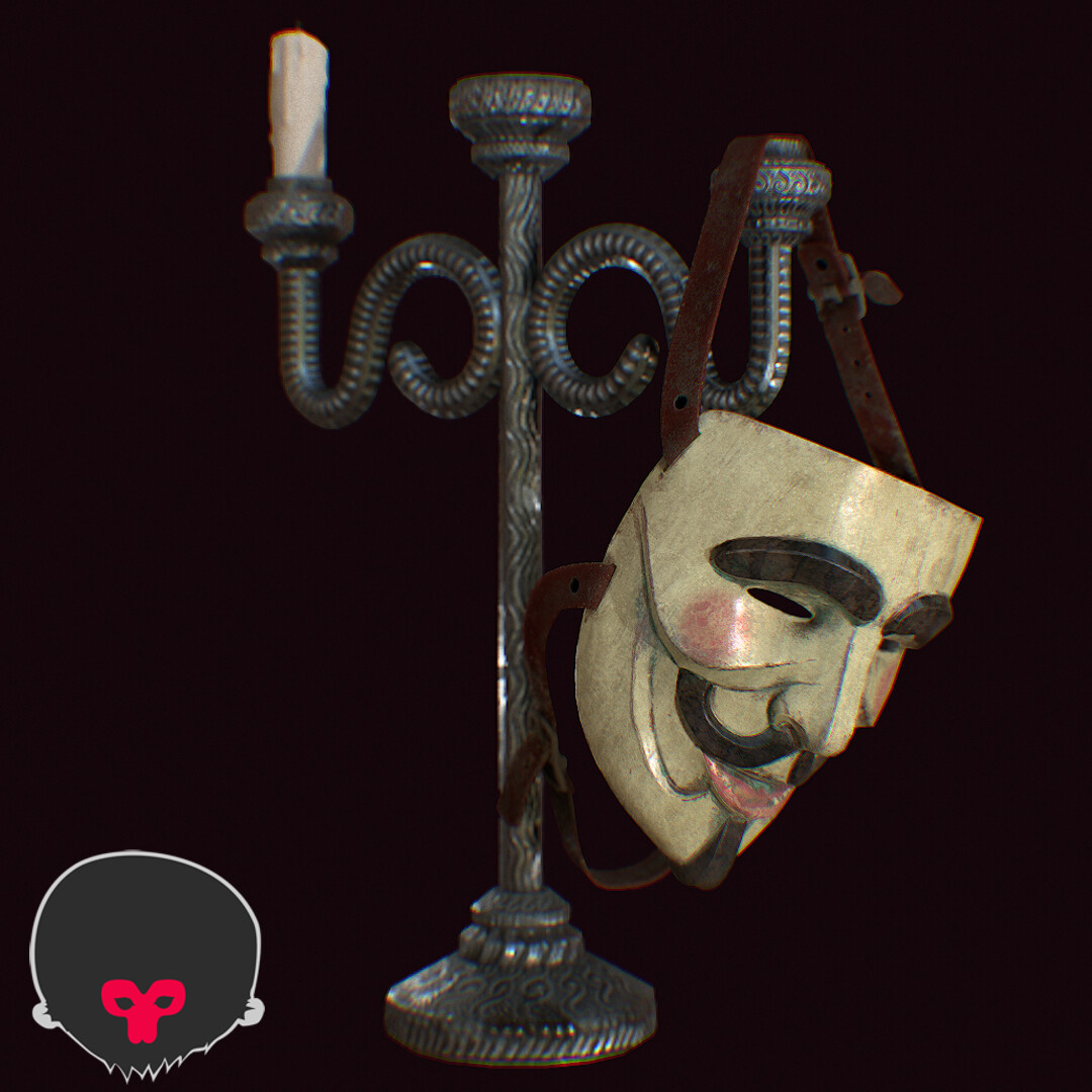 ArtStation - V for Vendetta Mask, real time asset