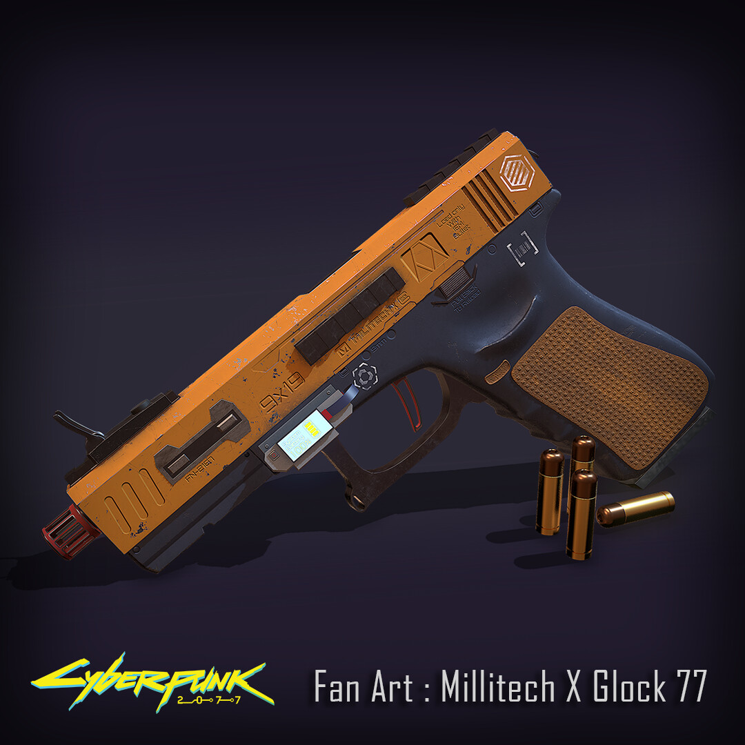 ArtStation - Cyberpunk 2077 Fan art : Futuristic Glock