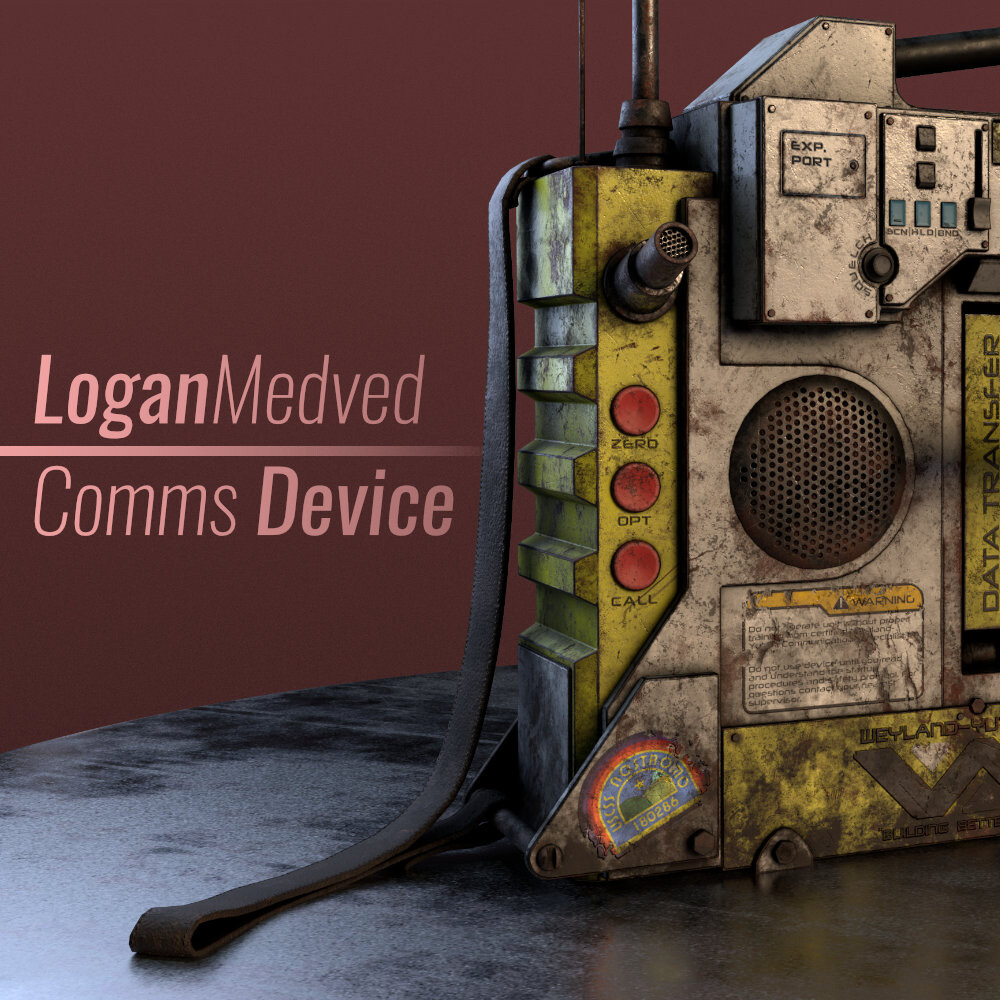 ArtStation - Weyland Yutani Portable Communications Device - Game Prop