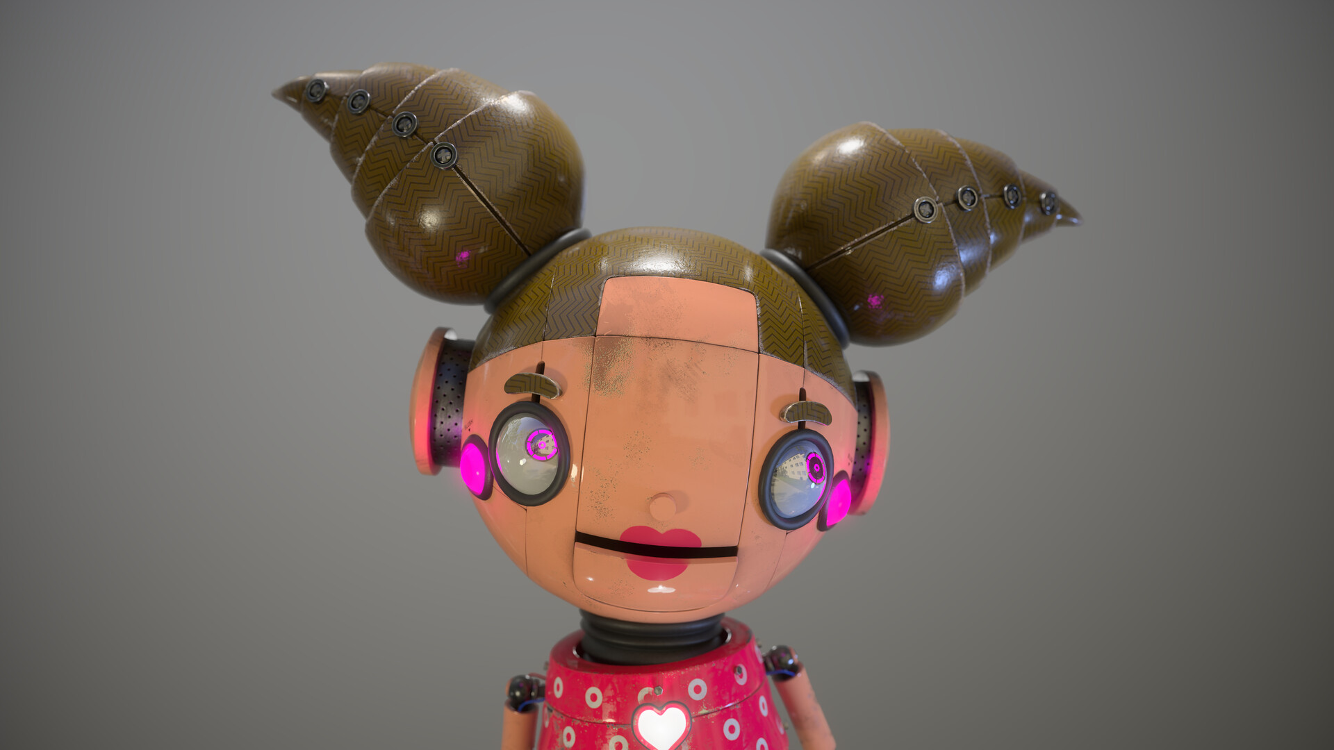 ArtStation - Robertina, the cute robot