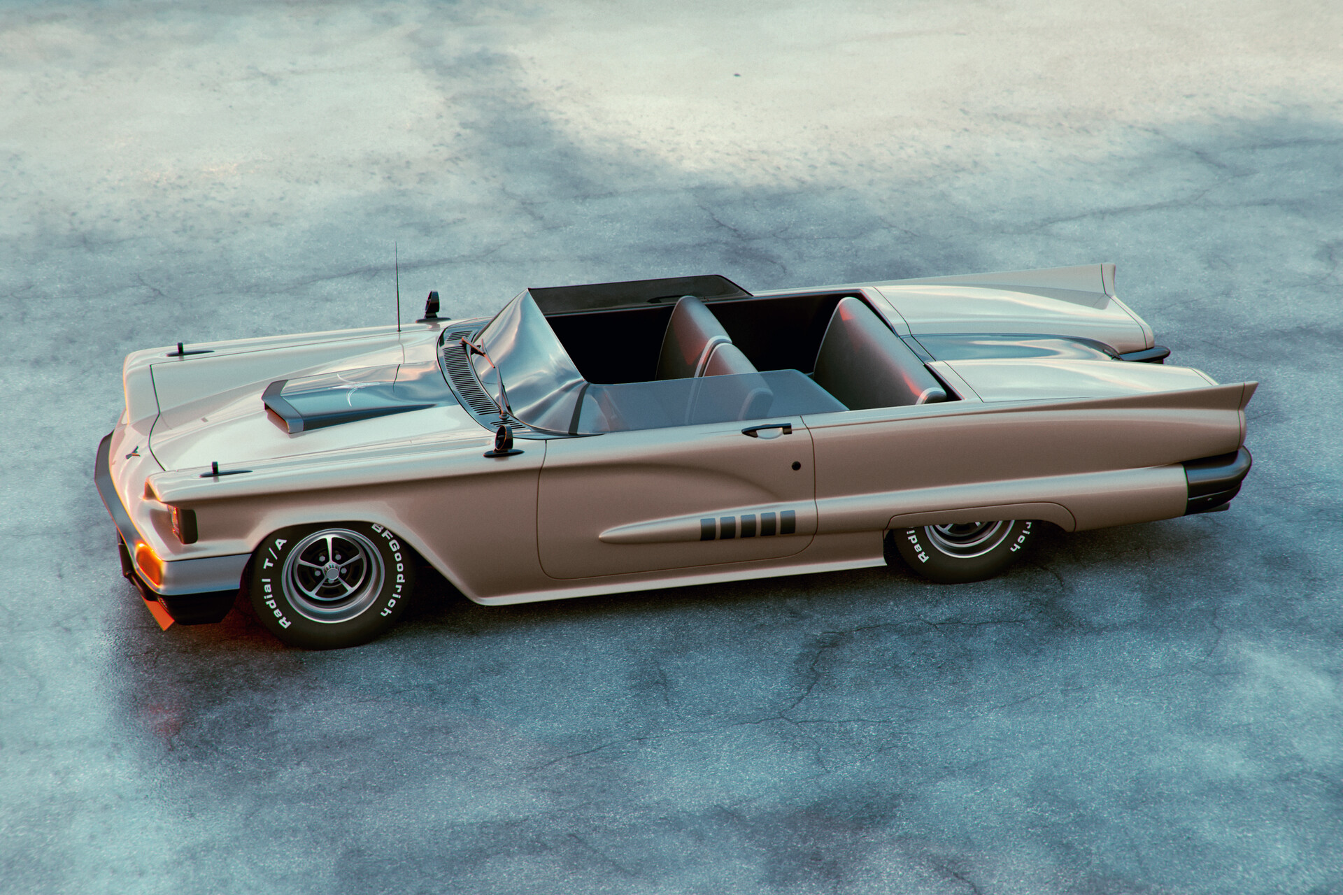 ArtStation - 1958 Ford Thunderbird Restomod