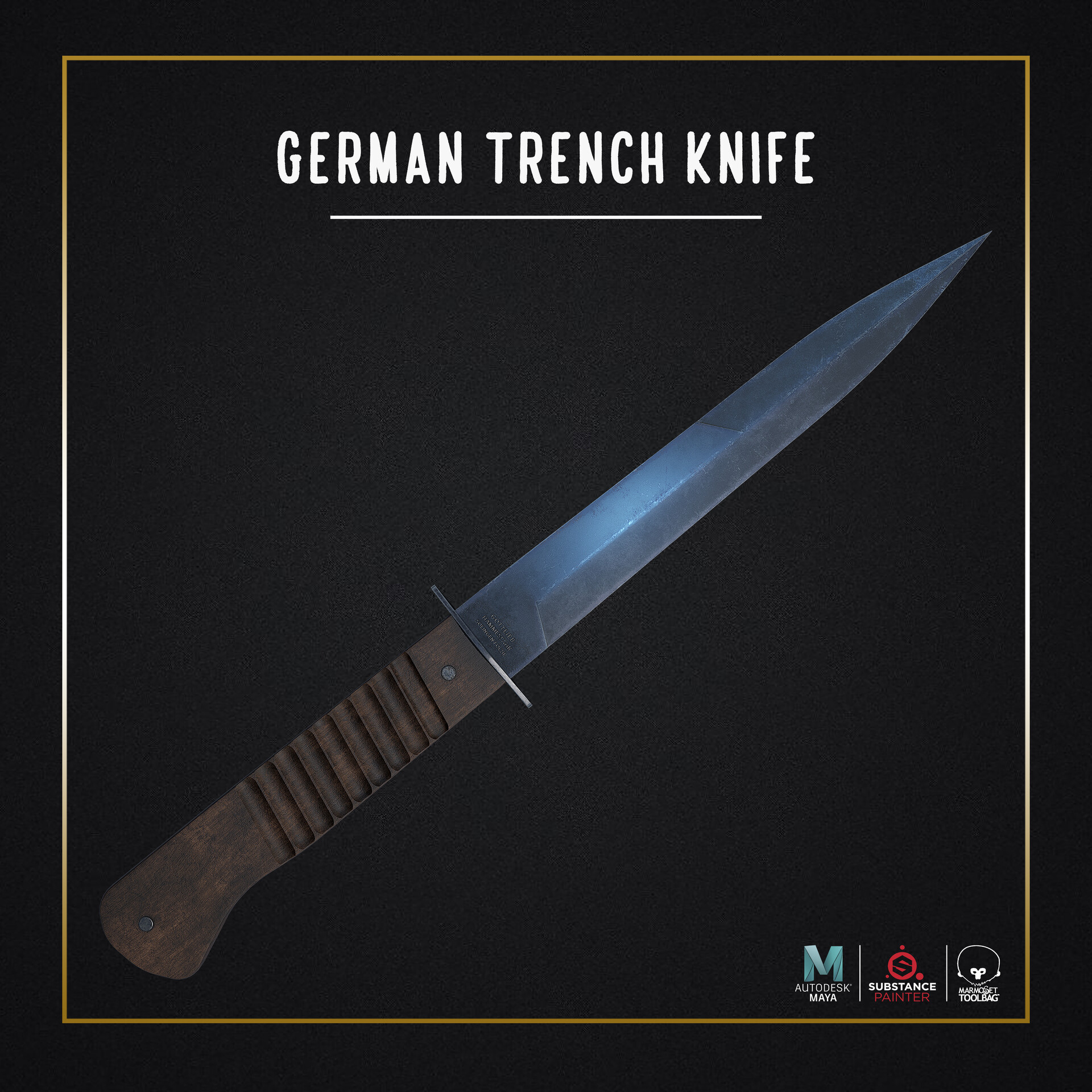 ArtStation - German Trench Knife