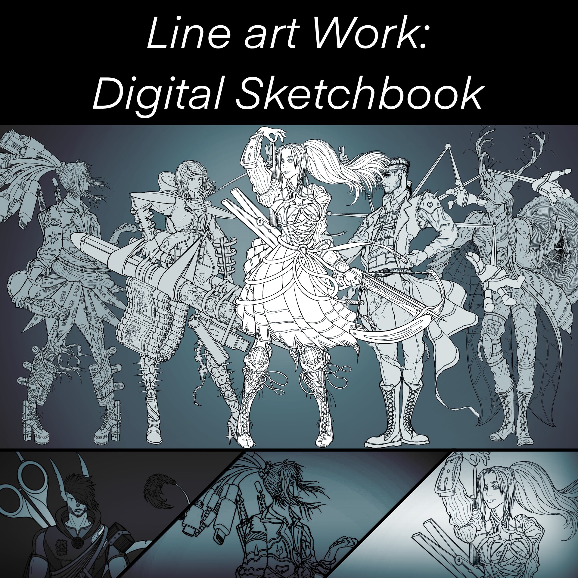 ArtStation - Line-art Work : Digital Sketchbook