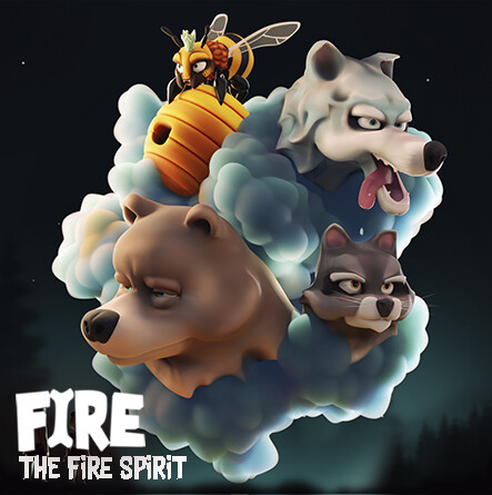 ArtStation - The Fire Spirit