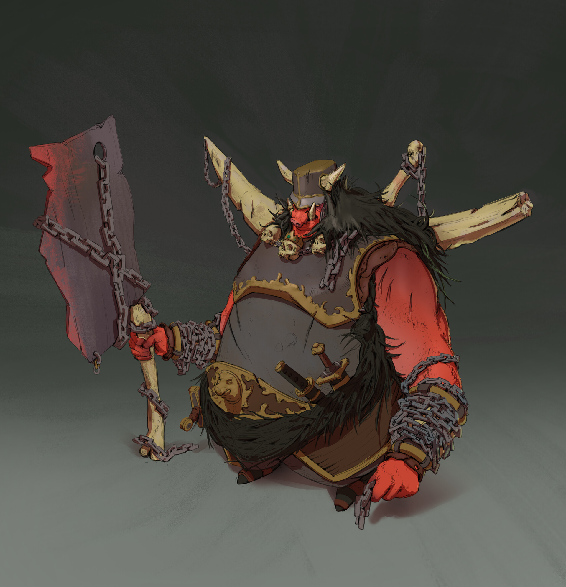 ArtStation - Evil Boarlord